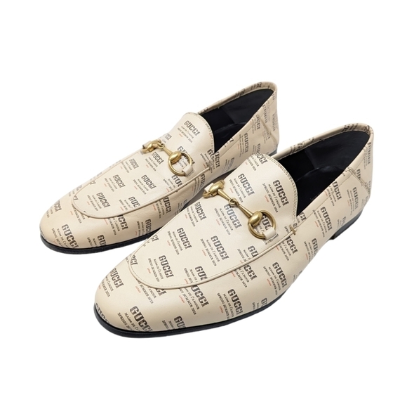 Gucci | Shoes | Nib Gucci Mens Apollo Brixton Stamp Leather Soy Beige ...